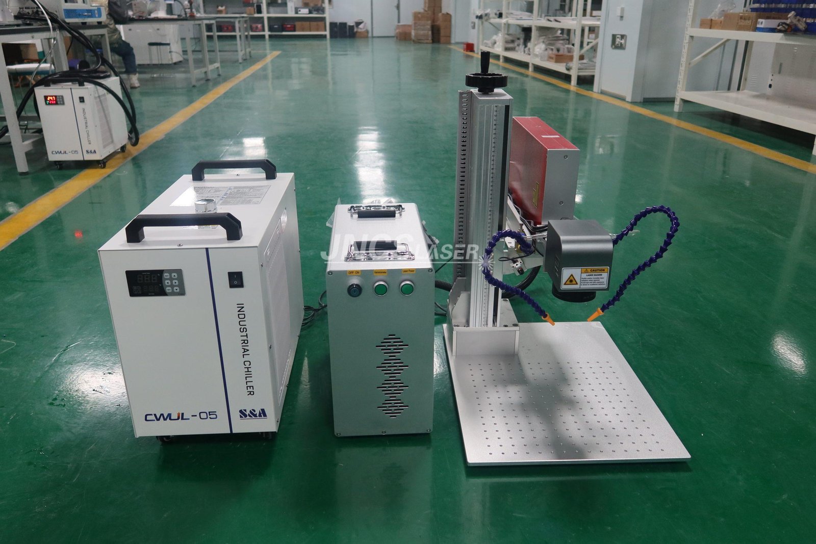 JPT Mopa M8 100W Fiber Laser Glass Drilling Cutting Machine